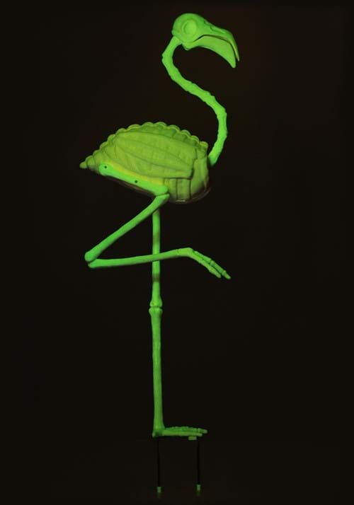 30-Inch Glow in the Dark Pink Flamingo Decoration | Outdoor Decorations