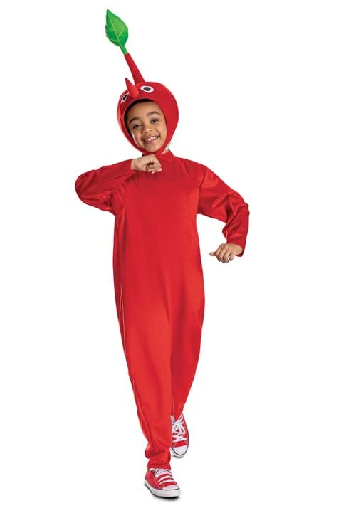 Classic Kid's Pikmin Red Costume | Video Game Costumes