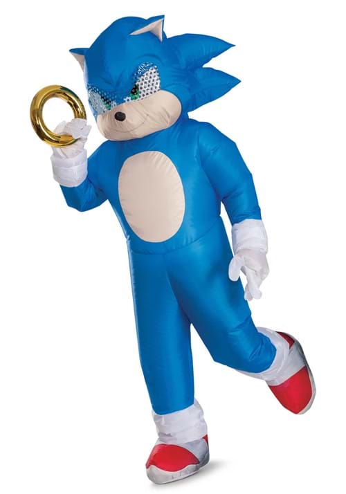 Adult Inflatable Sonic the Hedgehog Costume | Video Game Costumes