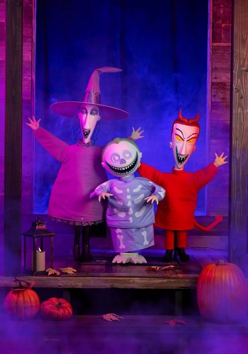 4FT NIghtmare Before Christmas Lock, Shock and Barrel Animatronic ...