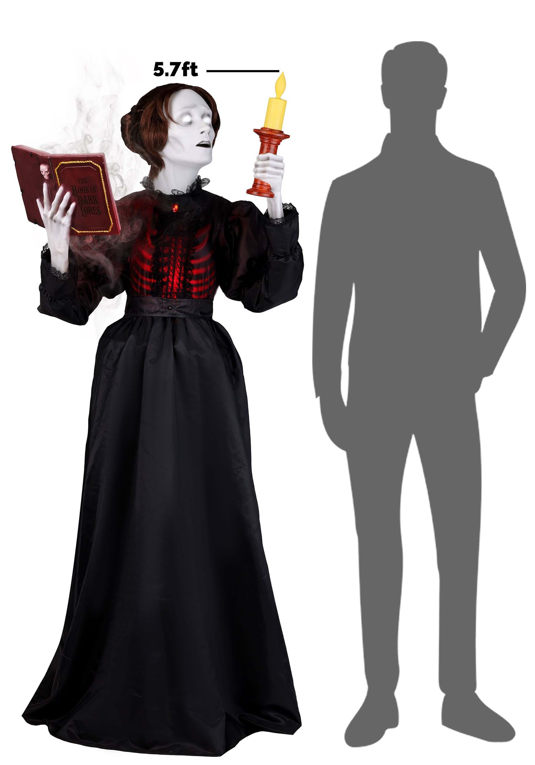 5.7FT Animatronic Lorelai the Ghostly Librarian Decoration | Animatronics