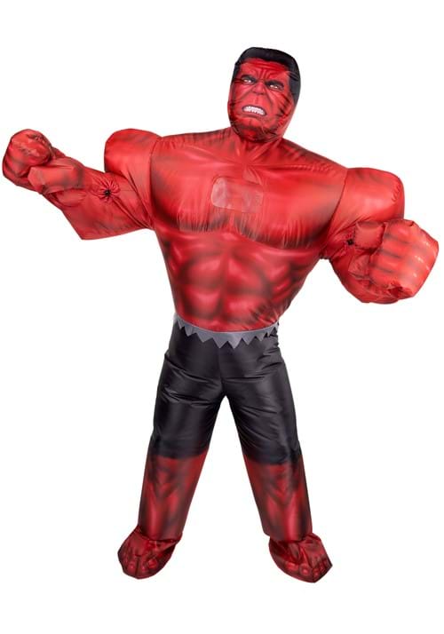 Inflatable Marvel Red Hulk Men's Costume | Marvel Costumes