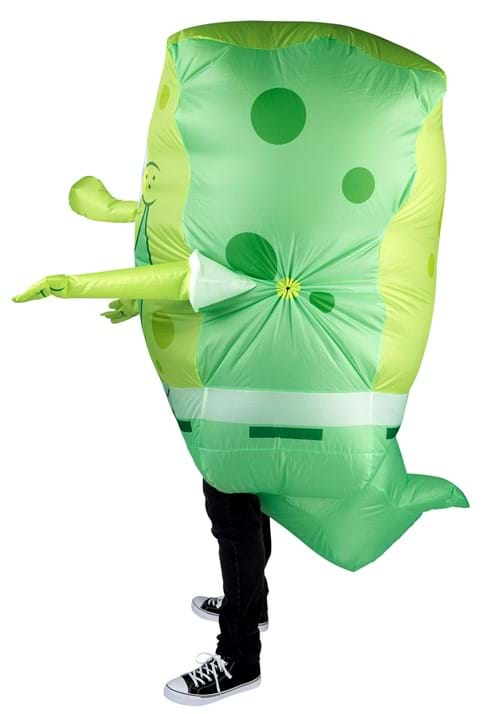 Adult Ghost Spongebob Squarepants Inflatable Costume | Nickelodeon Costumes