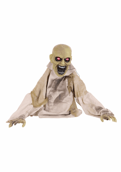 1.8FT Tabletop Lunging Zombie Animatronic Decoration | Zombie Decorations