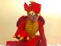 Child Deluxe Red Dragon Costume